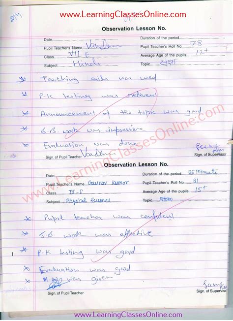 Image result for Observation of a Lesson