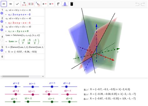 Image result for Line of Intersection Between Two Planes