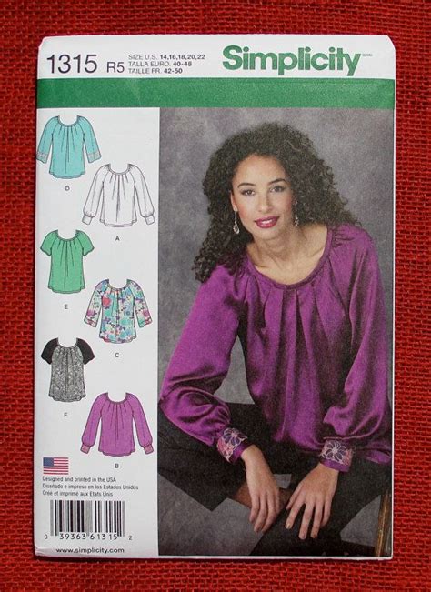 Image result for Simplicity Sewing Patterns Tops