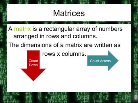 Image result for Matrices Explained