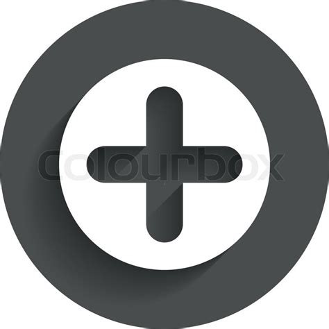 Plus sign icon. Positive symbol. Zoom ... | Stock vector | Colourbox