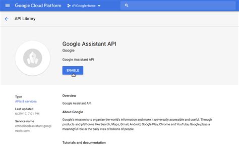 Image result for Google API Console Raspberry Pi