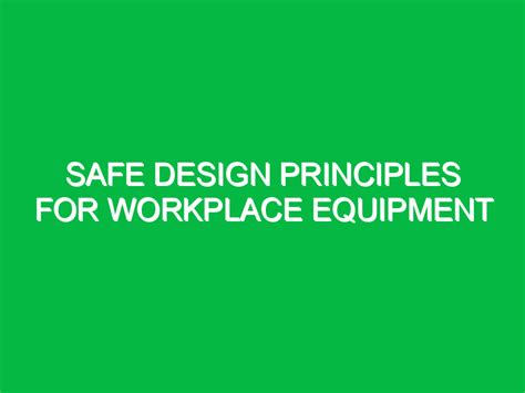 Image result for Safe Principles