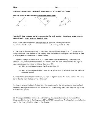 Image result for Applications of Right Triangles