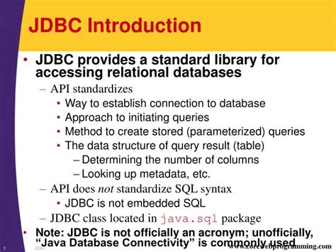 Image result for Introduction to JDBC API