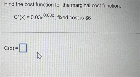 Image result for How to Find the Marginal Cost Function