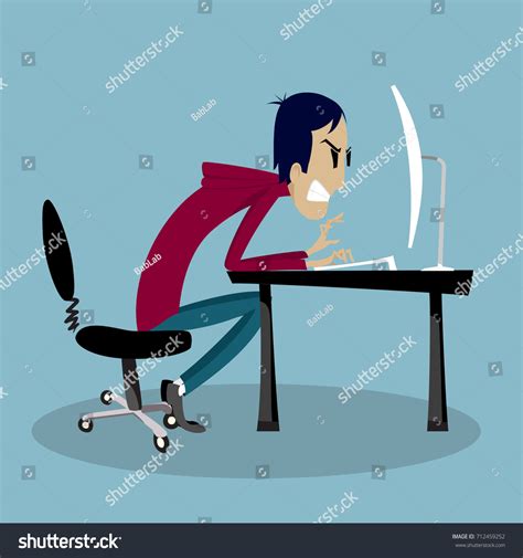 Image result for Evil Man Typing On a Computer