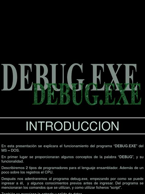 Image result for Debug EXEFile