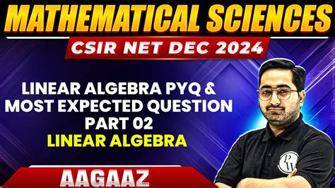 Image result for CSIR Net Linear Algebra Questions