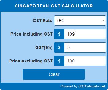 Image result for GST Calculation SG