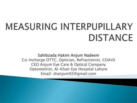 Image result for Interpupillary Distance Meter How to Measure Interpupillary Distance