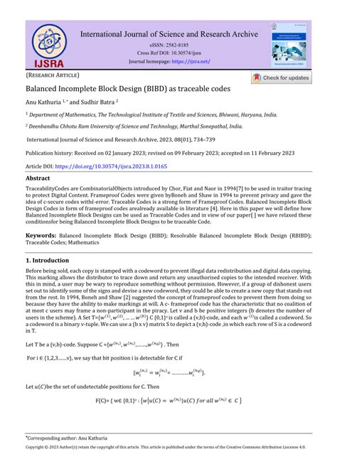 Image result for Balanced Incomplete Block Design