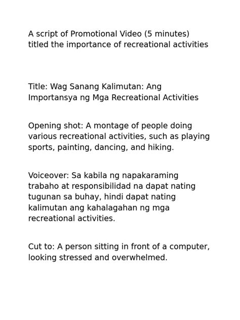 Image result for Promotional Video Script