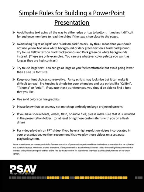 Image result for Basic Rules On PowerPoint Slides