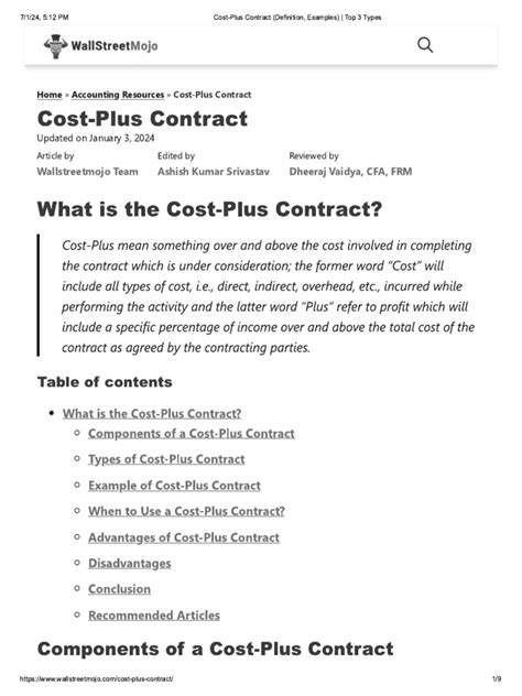 Image result for Cost Plus Percentage Contract Examples