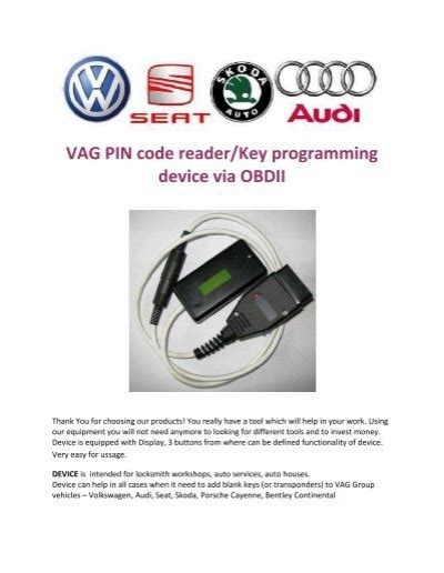 Image result for How Read VW Passat B6 Pin Code