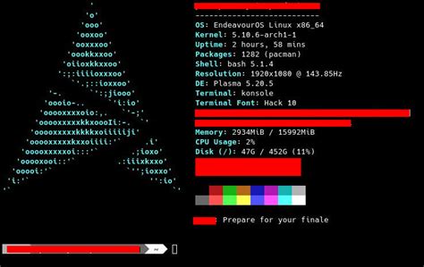 Image result for Modicia OS Neofetch