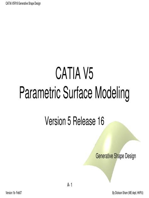 Image result for CATIAV5 Surface Modeling Tutorial