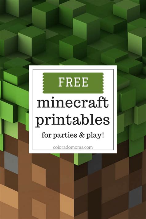 Image result for Minecraft Printables