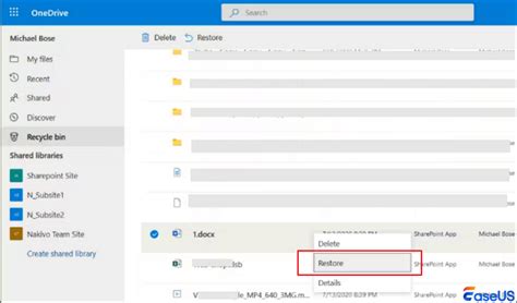 Image result for Restore OneDrive Files