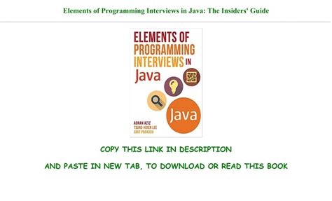 Image result for Elements of Programming Interviews PDF