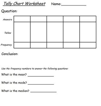 Image result for Tally Sheet Format for Survey Questions