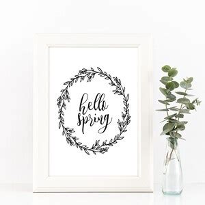 Image result for Hello Spring Sign Print Out