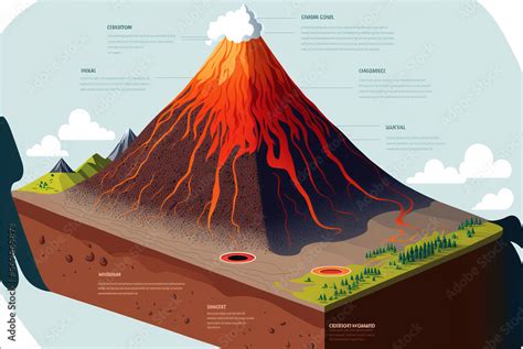 Image result for Volcano Structure