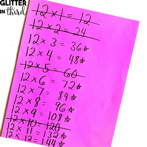 Image result for Multiplication Facts by 12