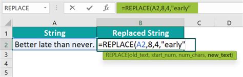 Image result for Excel Replace Function Tutorial