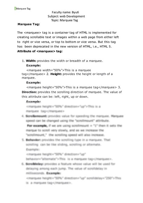 Image result for Marquee Tag Example