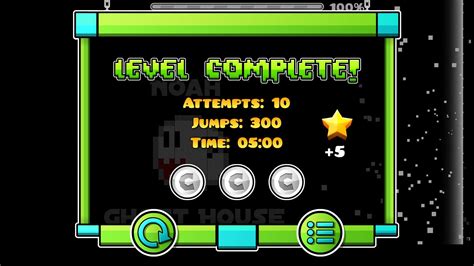 Image result for Geometry Dash Level Complete Screen