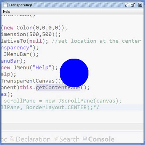 Image result for Java JFrame Transparent Background