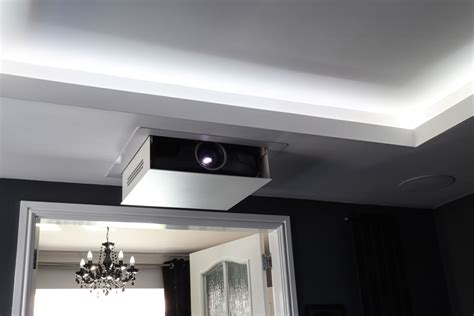 Image result for Ceiling Recessed Projector Screen