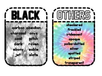 Image result for Color Synonyms