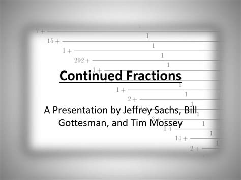 Image result for Continued Fractions Algorithm