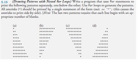 Image result for Patterns with Nested Loops