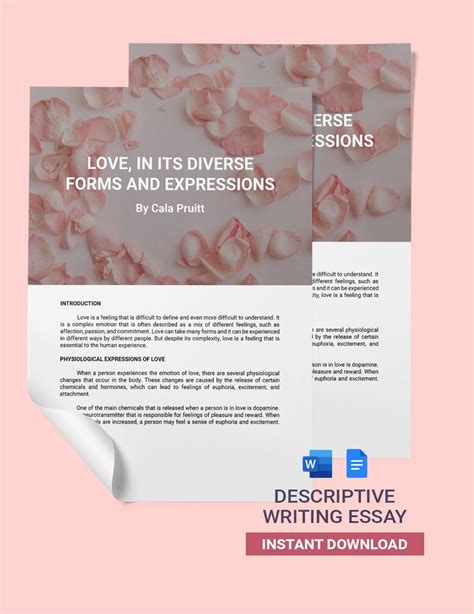 Image result for Descriptive Writing Layout