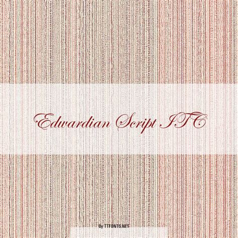 Image result for Example of Edwardian Script