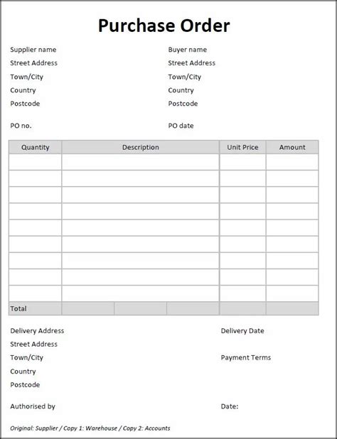 Image result for Purchase Order File