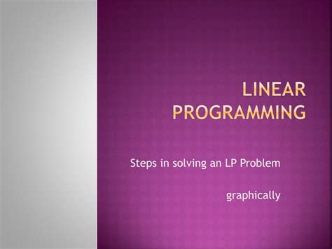 Image result for Linear Programming SlideShare