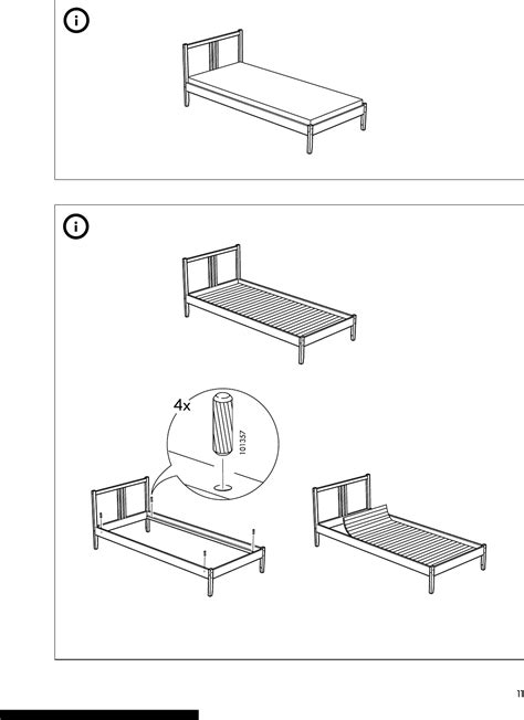 Image result for Bed Frame Assembly Guide