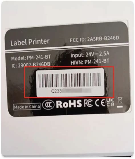 Image result for Printer Serial Number