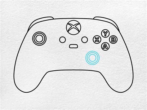 Image result for How to Draw a Simple X Box Controller