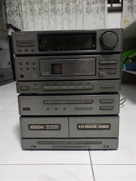Image result for Sharp 5 CD Player Stereo System