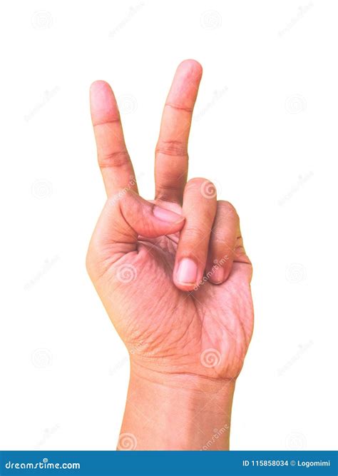 Image result for Number Two Hand Signal