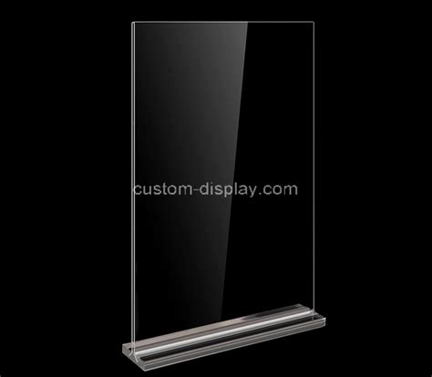 Custom clear acrylic table signs stand