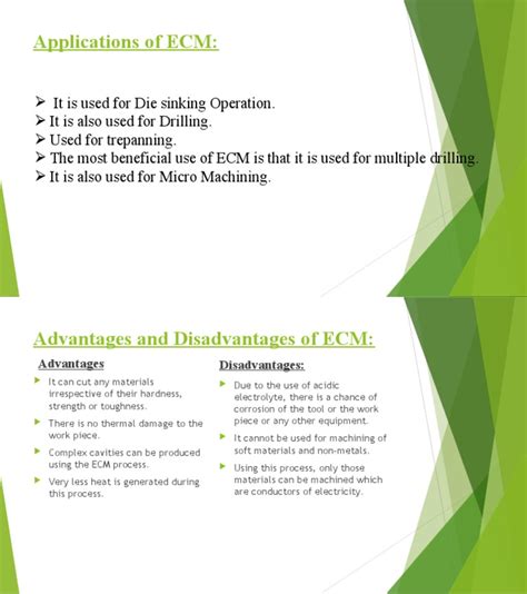 Applications of ECM | PDF