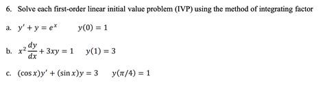 Image result for How to Solve First Order Linear Ode