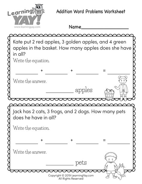 Image result for Basic Word Problems Worksheets
